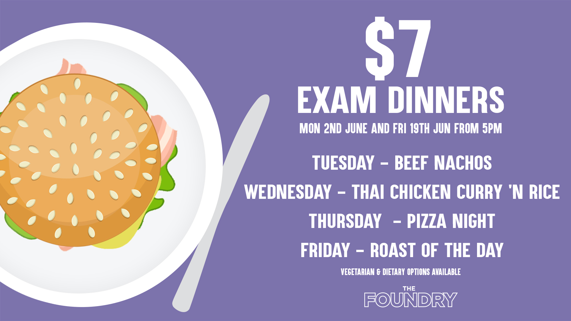 Exam dinners launch at The Foundry - UCSA